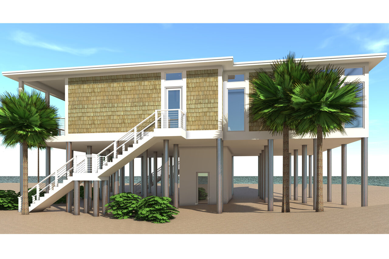 Sandcastle #84313 | The House Plan Company