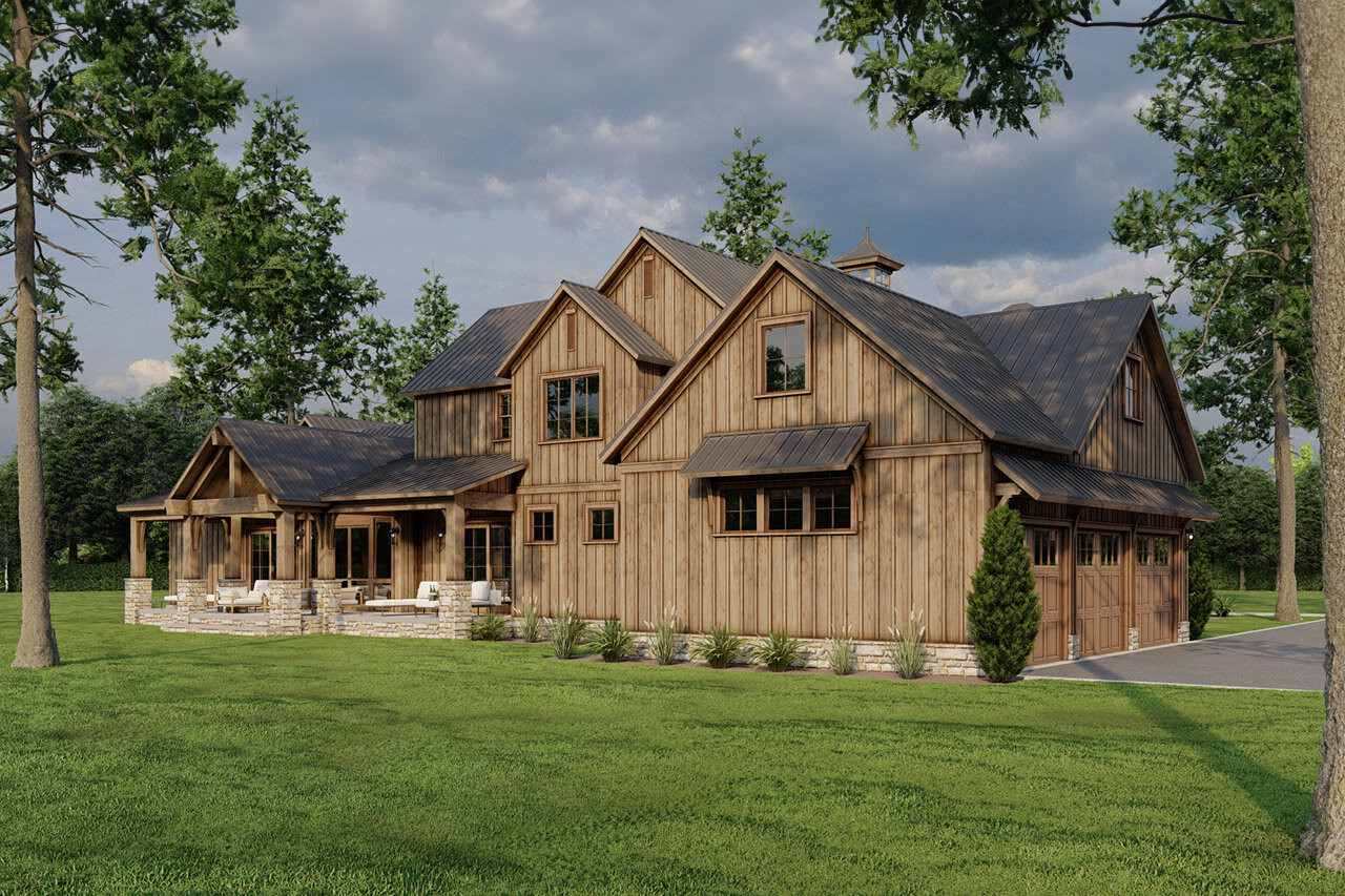 Timberland Ranch #47769 | The House Plan Company