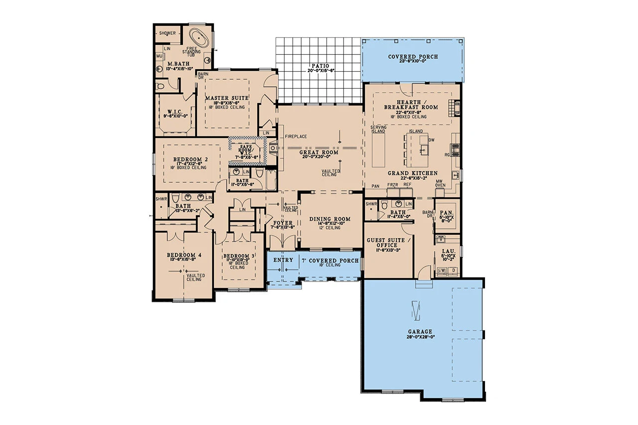 Augusta Place #36721 | The House Plan Company