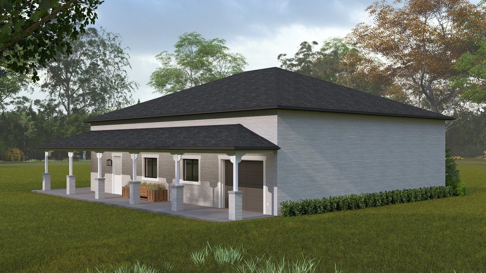 Caudel Garage #93099 | The House Plan Company