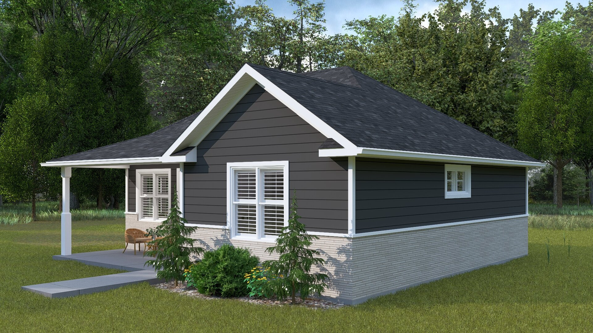Thatcher ADU #34820 | The House Plan Company