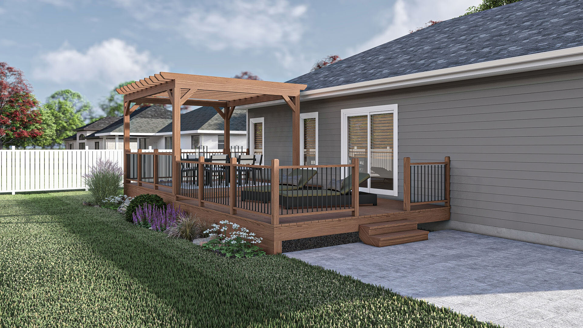 Deck Plan Pinesdale #67298 | The House Plan Company