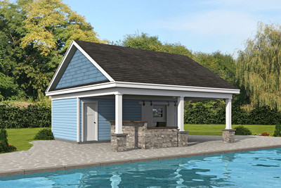 Bailey Poolhouse #95943 | The House Plan Company