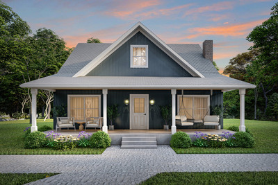 Grady 3 #93388 | The House Plan Company