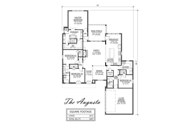 Augusta #80851 | The House Plan Company
