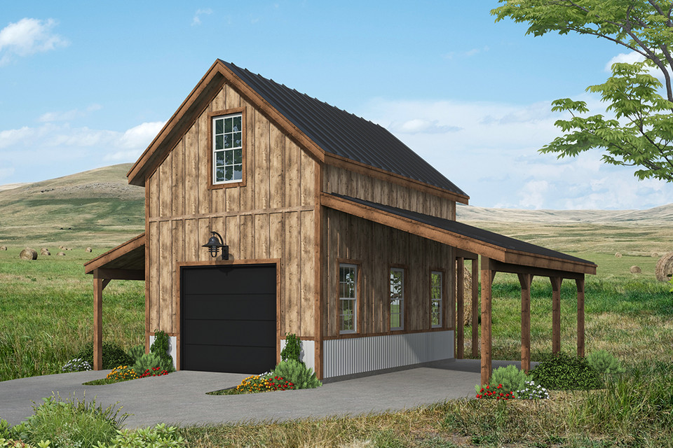 Raptor's Roost Barn #17043 | The House Plan Company