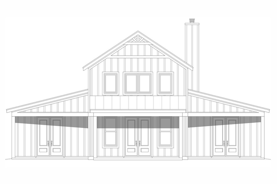 Lakefront Barndominium #64084 | The House Plan Company
