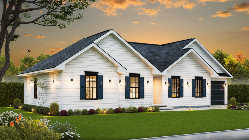 Nevada Ranch Home Plan - The House Plan Company