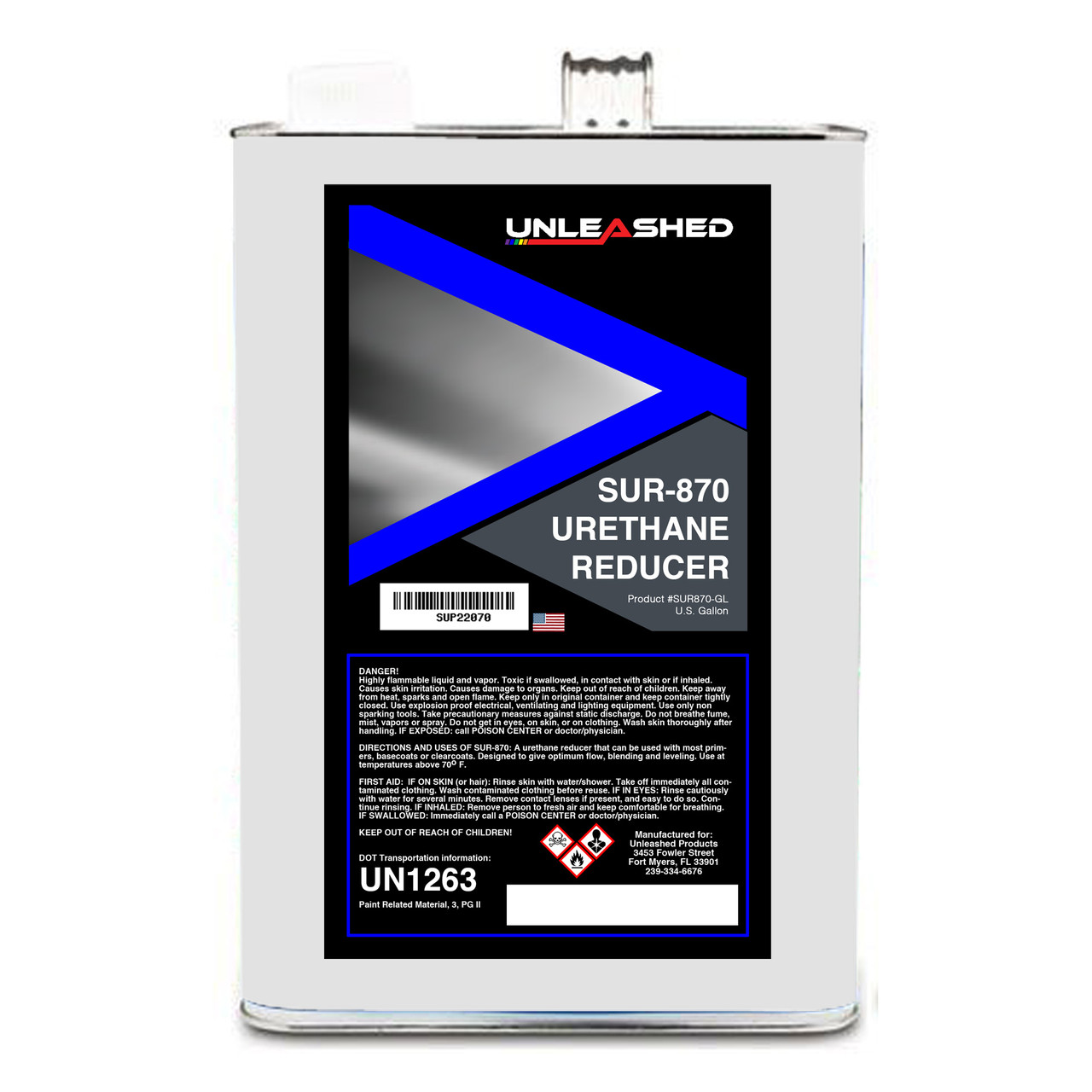 Unleashed SUR-870 Medium Urethane Reducer (70 - 85 Degrees) Gallon