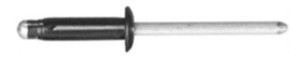Disco 9278PK Black Aluminum Split type Rivets 25/Pkg