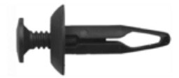 Disco 9968PK Black Nylon Phillips Screw Retainers 50/Pkg