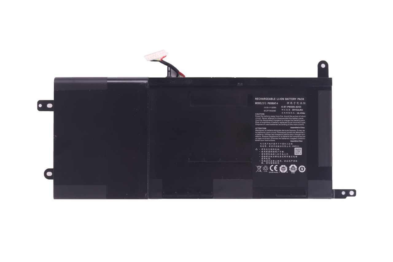 Cell 60Whr Battery for Eluktro Pro P650 & P670 Laptops