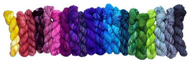 Hand-dyed Yarn @ Wonderland Yarns: Fantastical Folly So Fond of Rainbows