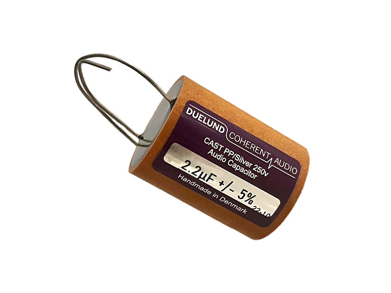 Duelund Capacitor 2.2uF 250Vdc CAST PP Silver Hybrid Series Metalized ...