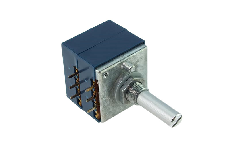 Shop ALPS 250K Blue Velvet STEREO Potentiometer