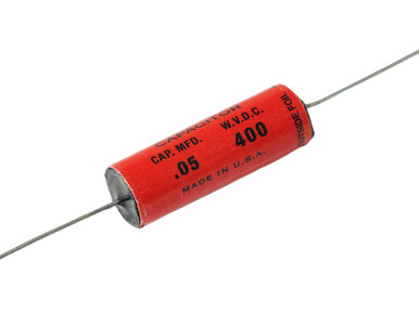 Shop Jupiter Capacitor 0.05uF 400Vdc Red Astron Series Tin Foil Mylar