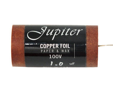 Shop Jupiter Capacitor 1uF 100Vdc Copper Foil Paper & Wax Series