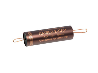 Shop Jantzen Capacitor 1.5uF 200Vdc 3% Amber Z-Cap Series Copper Foil ...
