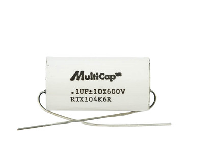 Get MultiCap Capacitor 0.1uF 600Vdc RTX Series Polystyrene Tin Foil