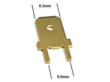 Purchase Mundorf Quick Disconnect Copper Blade 6.3mm Gold (Straight)