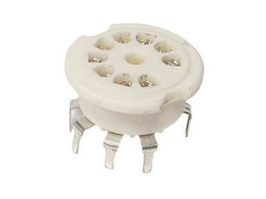 Amtrans Sockets S-7AM-P 9-Pin Miniature Silver-Plated PCB-Mount Ceramic ...