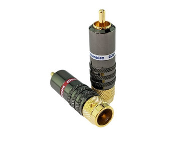 Vampire Connector LRCA-8 Series RCA Male Plug, Locking 8mm opening