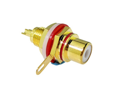 Vampire Connector CM-HEX Series RCA Female Jack (Red only, w/stripe ...