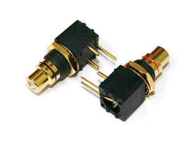 Vampire Connector PCB2F/A Series Right-Angled RCA Female Jack pc-mount ...