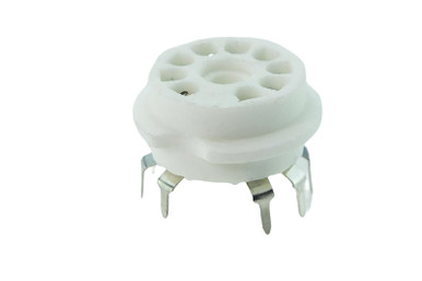 Socket 9 Pin Ceramic PCB GZC9-B-Silver Tube Socket