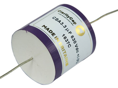 ClarityCap Capacitor 3.3uF 630Vdc CSA Series Metalized Polypropylene