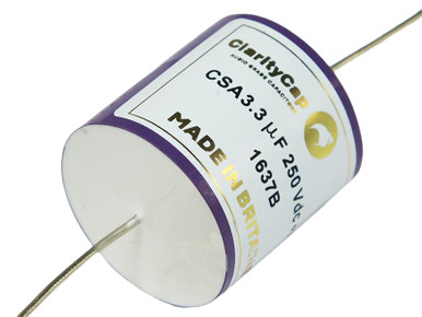 ClarityCap Capacitor 3.3uF 250Vdc CSA Series Metalized Polypropylene