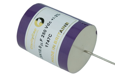 ClarityCap Capacitor 10uF 250Vdc CSA Series Metalized Polypropylene