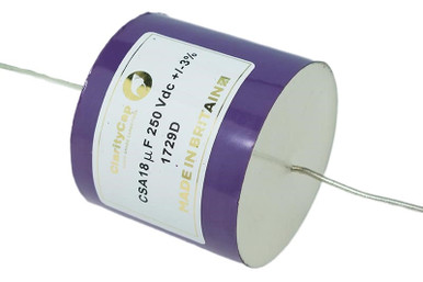 ClarityCap Capacitor 18uF 250Vdc CSA Series Metalized Polypropylene
