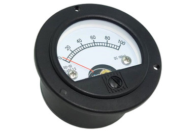 Shop ConneX Panel Meter 100mA Analog Meter, Round Bezel (Front Mount)