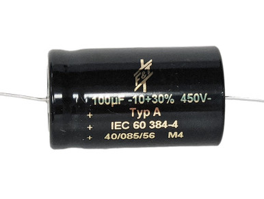 Buy F&T Electrolytic Capacitor 100uF 450Vdc A Series Axial