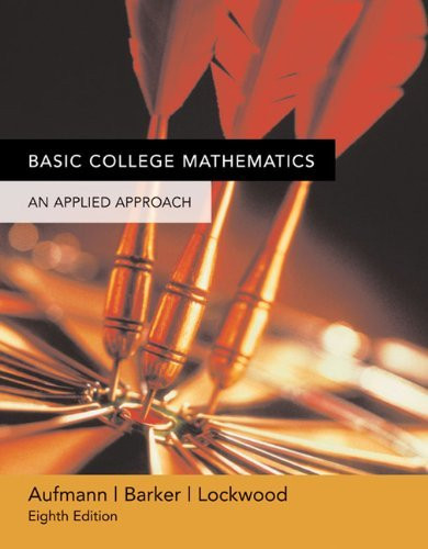 Basic College Mathematics Richard N Aufmann - American Book Warehouse