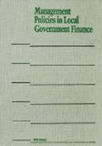 Management Policies In Local Government Finance - Richard Aronson