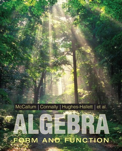 Algebra By William G Mccallum Isbn 9780470521434 0470521430