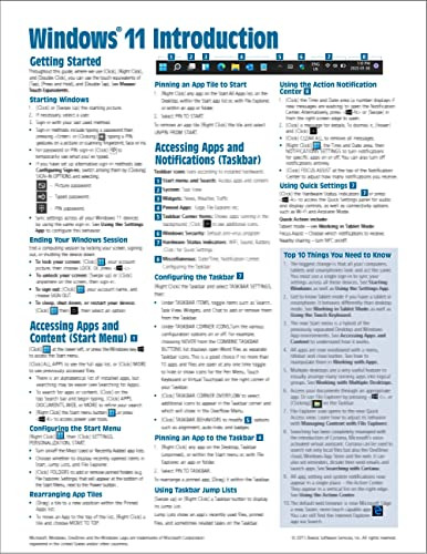 Windows 11 Introduction Quick Reference Guide - Cheat Sheet by Beezix Inc