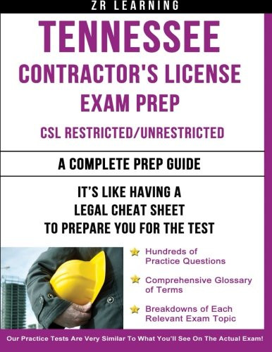 Tennessee Contractor's License Exam Prep by ZR Learning - American Book ...