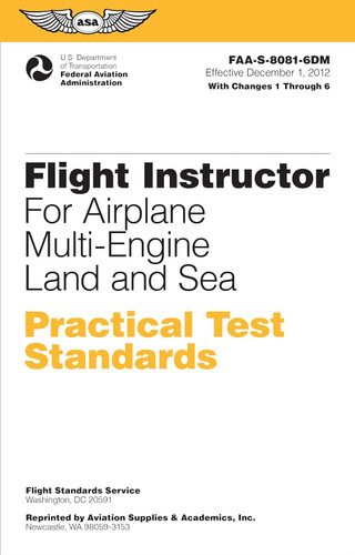 Flight Instructor Practical Test Standards for Airplane Multi-Engine ...