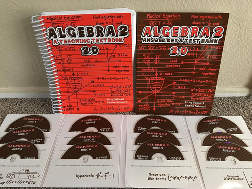 Teaching Textbooks Algebra 2 Complete Set Version 2.0 by Greg Sabouri ...