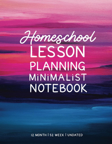 Homeschool Lesson Planning Minimalist Notebook by Megan Van Sipe ...