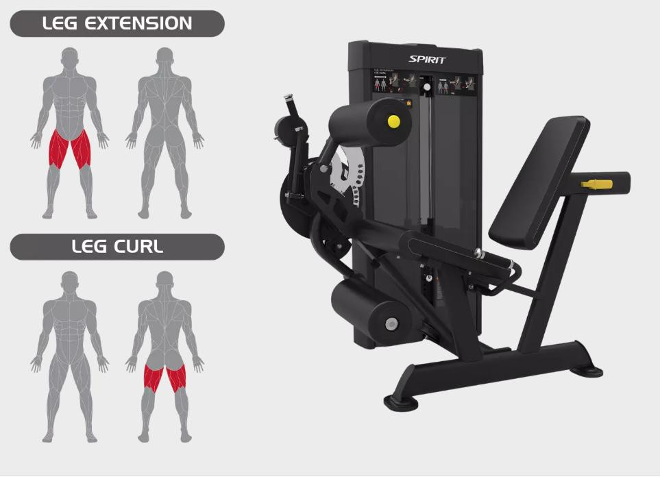 SPIRIT Fitness Leg Extension Leg Curl Combo