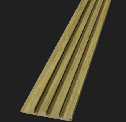 3 Grid Slat Panel - White Oak