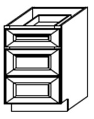 Base Cabinet 3 Drawer-- 006004FVC-V2