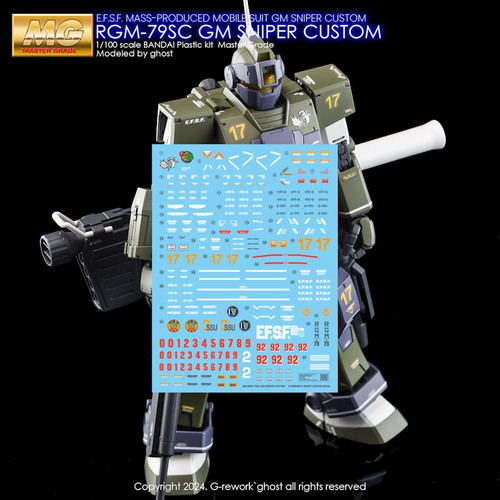 MG RGM-79SC GM Sniper Custom (ver. 2) - Modeller's Workshop