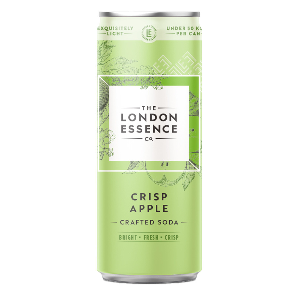 London Essence Crisp Apple Soda 12 x 250ml Can - LWC eCatalog