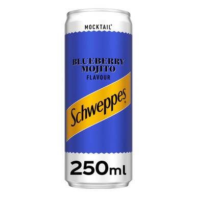 Schweppes Blueberry Mojito Mocktail 12 x 250ml Can - LWC eCatalog