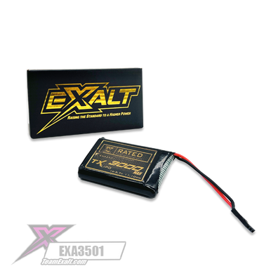 Exalt X-Rated 1S Lipo TX Battery (3.7V/3000mAh) w/Futaba Connector ...